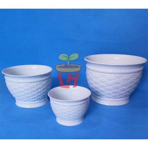 Chậu Nhựa Trồng Cây Chậu đan Lục Bình Size Lớn Chậu Nhựa Tròn Thấp