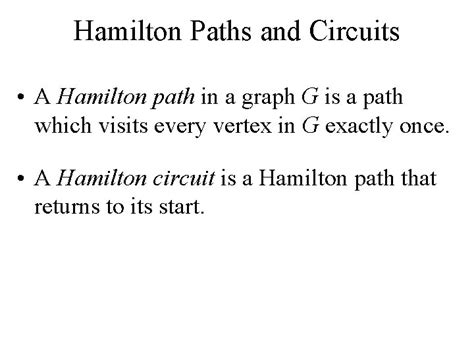 Chapter Euler And Hamilton Paths Slides