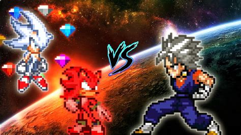 Shadow OP All Form New Sonic Chaos OP All Form VS Vegito OP All Form In Jump Force Mugen