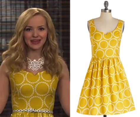 Liv And Maddie Season 2 Episode 21 Livs Yellow Circle Print Dress
