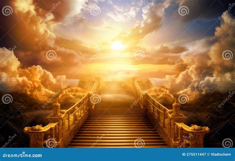 Stairway To Heaven In Glory Gates Of Paradise Meeting God Symbol Of