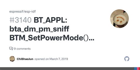 bt appl bta dm pm sniff btm setpowermode returns error status 3