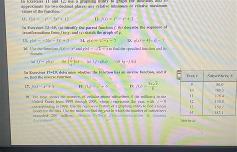 Solved Answer 13 20 Please In Exercises 11 And 12 Use A Graphing