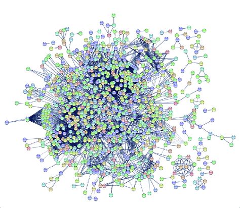 Sample Human Ppi Network From String Database It Consists Of Nodes And