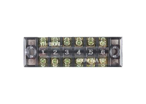 Terminal Block 6 Position 15a 600v Robot Gear Australia