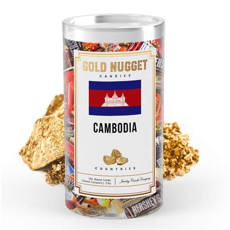 Cambodia Countries Gold Nugget Candy — Jewelry Candles A Ring Hidden