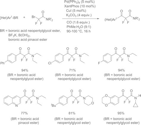 Pd Pph3 4‐catalyzed Coupling Between α‐bromo‐α α‐difluoroamides And Download Scientific