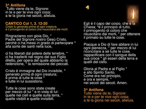18 APRILE 2018 MERCOLEDÌ III SETTIMANA DI PASQUA VESPRI ppt scaricare