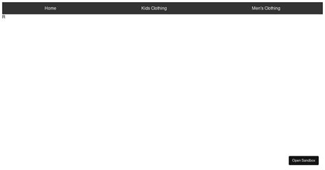 Ecommerce Routing Jsx Step 1 Problem Forked Codesandbox