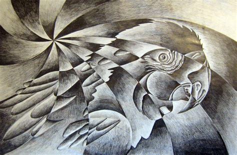 Shattered Drawings Inspired By Cubism Value Drawing Drawings
