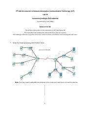 Lab Connecting Multiple IPv Networks Pdf IFT Introduction To Network Information