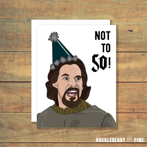 Princess Bride Birthday Card Count Rugen Not To 50 Princess Etsy