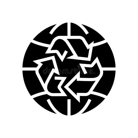 Environment Ecosystem Glyph Icon Vector Illustration Stock Vector