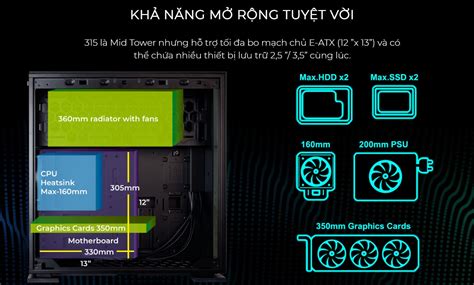 Vỏ Case Inwin 315 Mid Tower