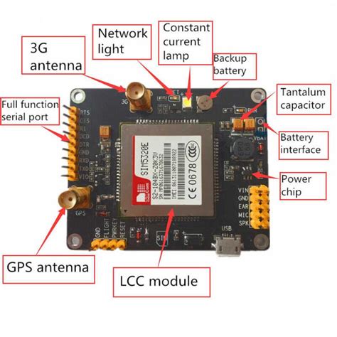Simcom Sim5320e Breakout Dual Band Hsdpa Wcdma Quad Band Gsm Gprs Edge 100 New Lcc Module Weld