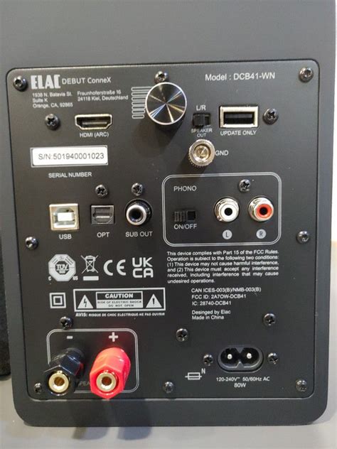 Elac Debut Connex Compact Powered High Fidelity Speakers With Hdmi Earc