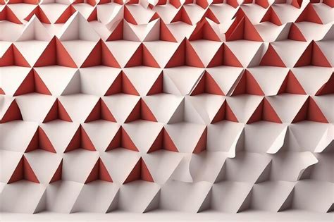 Premium Photo Three Dimensional Render Of Rows Of Triangle Shaped