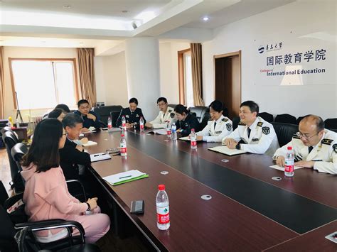 青岛新闻网及海军潜艇学院外训大队到访我院 青岛大学国际教育学院