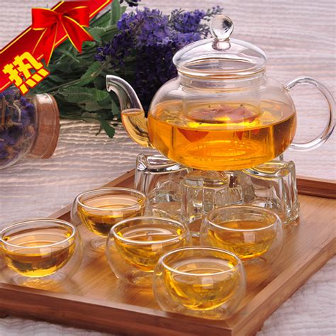 正品整套耐热玻璃花草茶具泡茶壶花茶壶礼品功夫茶具套装特价包邮 宸熠666