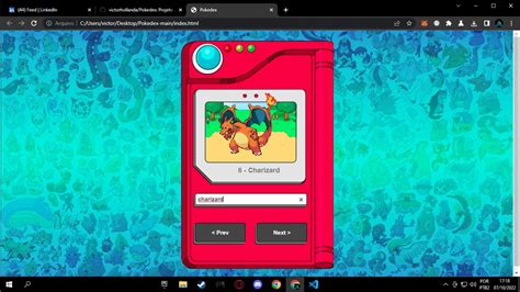 Victor Holanda On Linkedin Html Css Javascript Programacao Frontend Pokemon