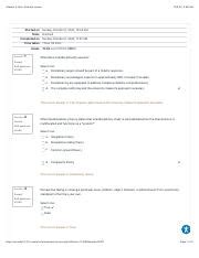 Chapter 6 Quiz.pdf - Chapter 6 Quiz: Attempt review 12/4/22 3 58 AM Started on Sunday October 9 ...