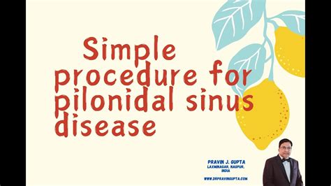 Pilonidal Disease And Simple Surgery Youtube