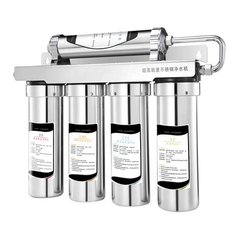 304 Stainless Steel Alkaline Water Purifier 5 Stage Counter Top Ss Uf