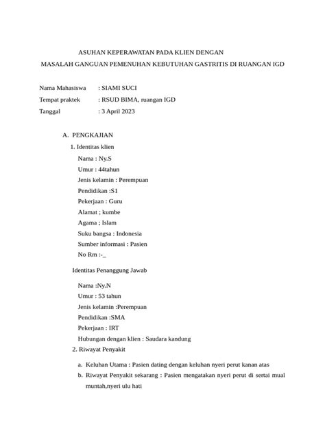Askep Siami Hasil Praktek Pdf
