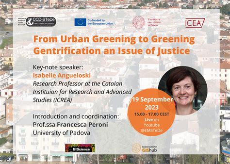 Conference From Urban Greening To Greening Gentrification An Issue