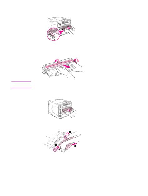 フューザ エリアの紙詰まりを除去する Hp Laserjet 4350 Printer Series