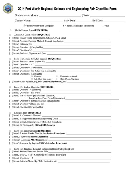 29 Science Fair Forms And Templates Free To Download In Pdf