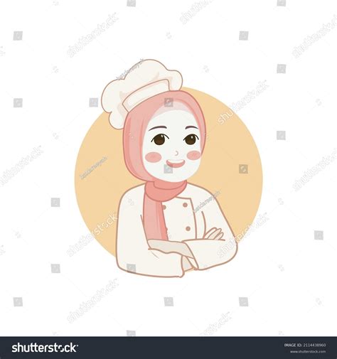 Cute Bakery Chef Girl Holding Cake Stock Vector Royalty Free 2114438960