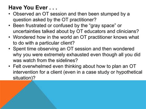 Ot 425 Session 10a Clinical Reasoning Pptx