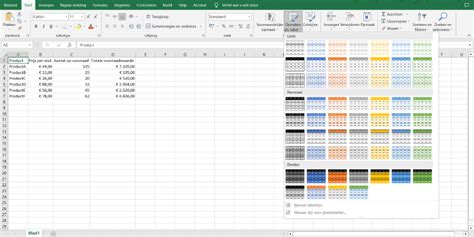 “tabel Maken In Excel Is Kinderspel Met Deze 3 Tips”
