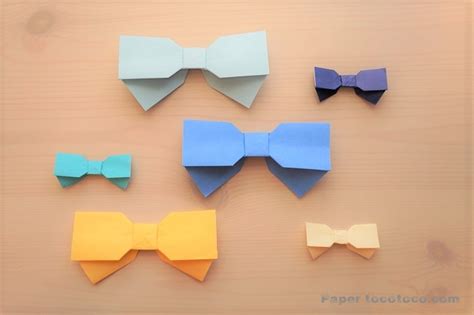 折り紙リボンの折り方簡単かわいい！垂れ付きリボン おりがみレシピのpaper Tocotoco