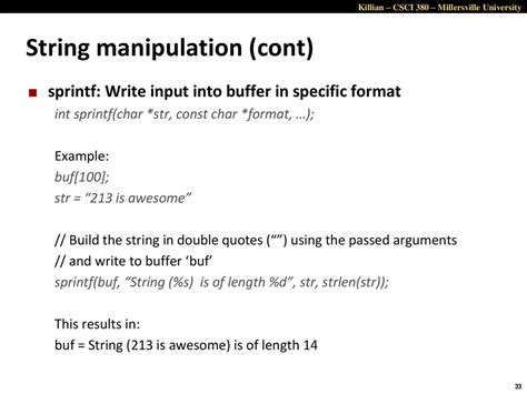 Csci 380 Operating Systems Lecture 14 Instructor William Killian