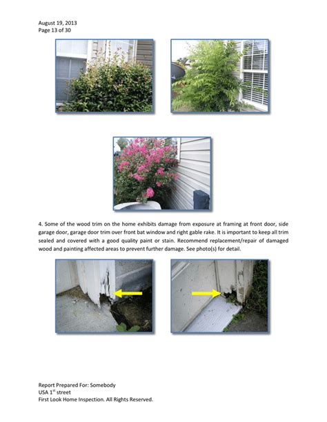 Home Inspection Report In Word And Pdf Formats Page Of
