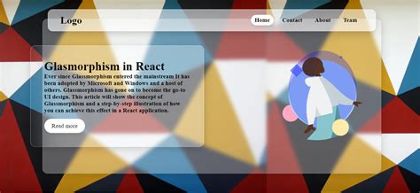 Glassmorphic Ui In React Using Css