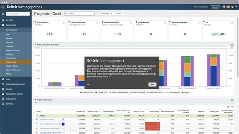 Deltek Vantagepoint Project Management Demo Bcs Prosoft