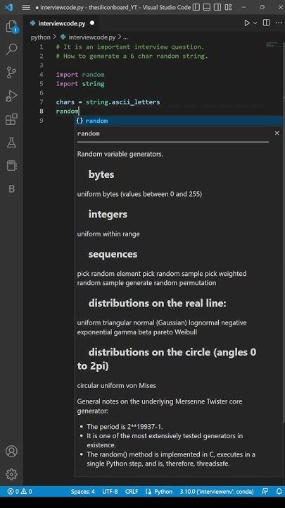 Generate Random String In Python Most Asked Interview Questions