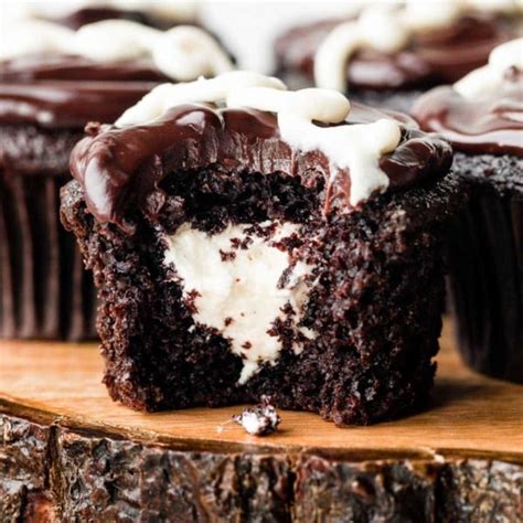 Cream Filled Chocolate Cupcakes Sallys Baking Addiction