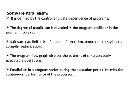 Hardware And Software Parallelism Ppt Computing Technology And Computing