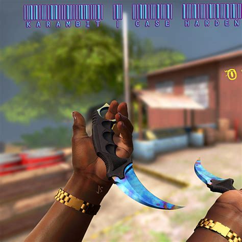 Karambit Case Hardened Hidden Blue Gem Video Gaming Gaming
