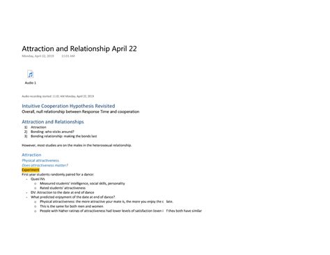 Lecture Notes 17 Attraction And Relationship Warning Tt Undefined Function 32 Audio 1