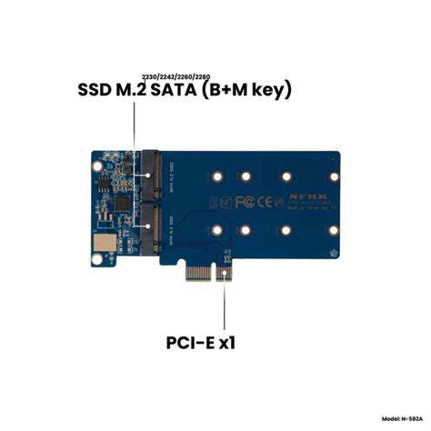 Адаптер переходник плата расширения для установки 2 накопителей Ssd M