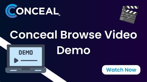 🎥 Conceal Browse Video Demo Michael Conway