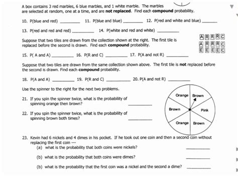 Dependent Probability Worksheets Luxury Independent And Dependent