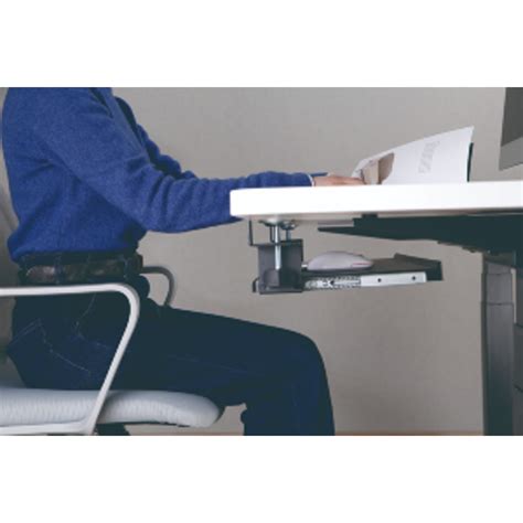 Desk Clamp 5 Position Tilting Keyboard Tray New Kantek Inc