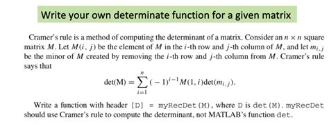 Solved The Language Is Matlab The Purpose Is To Recreate