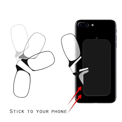 Nose Clip Reading Glasses Without Temples Men Tr90 Focus Plus Portable